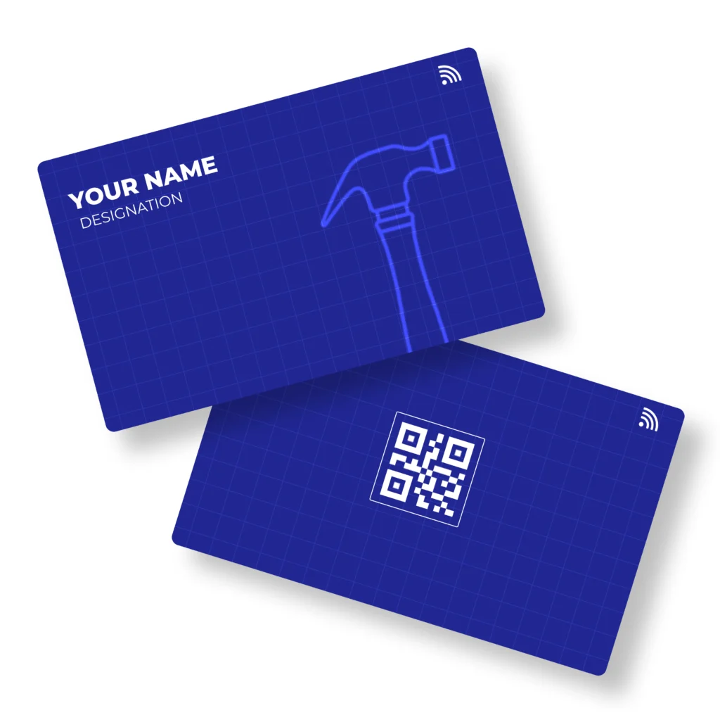 Blue Forge | Contractor | PVC - NFC Business Card, Cardyz