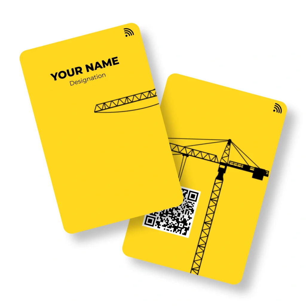 Civil-Mech | Civil Engineer | PVC NFC Business Card, Cardyz
