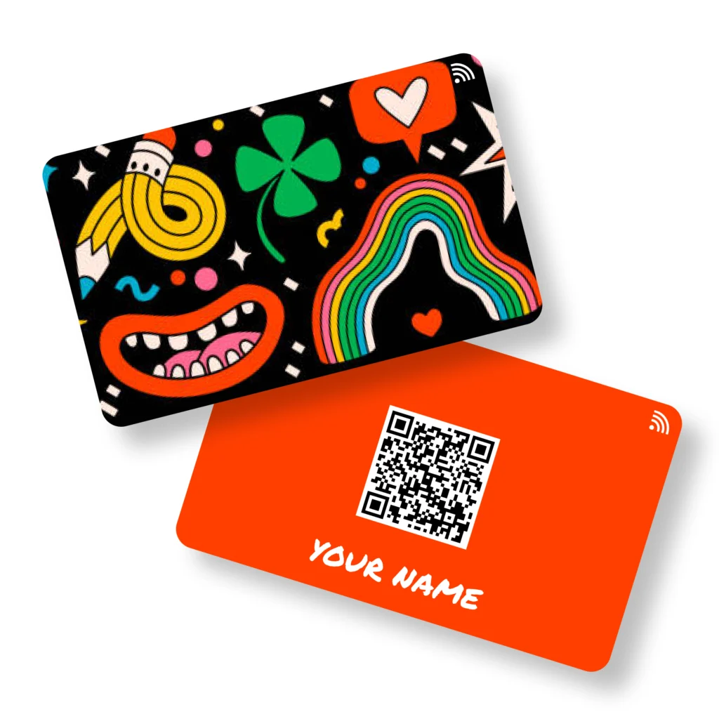 Funky Pop | Quirky | PVC - NFC Business Card, Cardyz