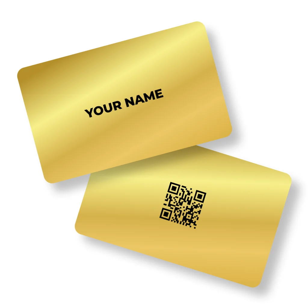 Golden Glint | Premium | Metal - NFC Business Card, Cardyz